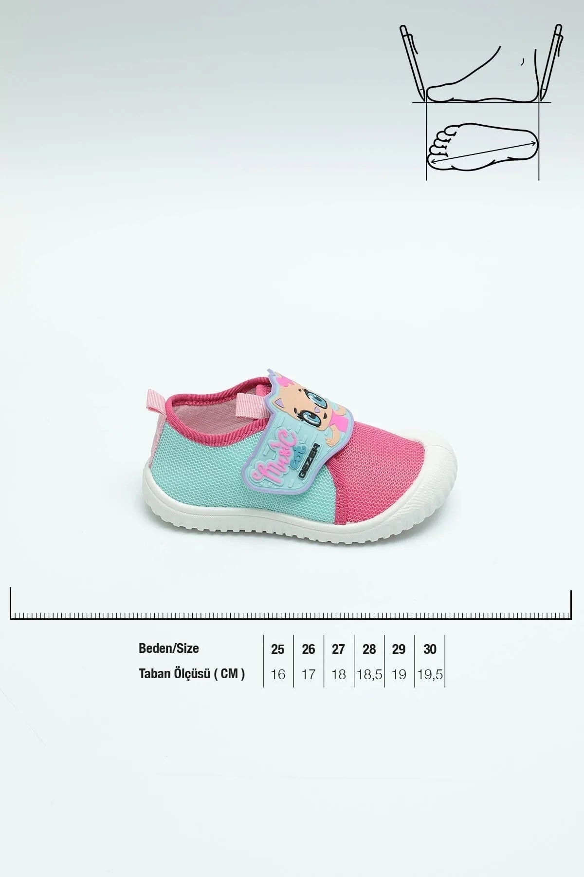 Pandalina Çocuk Panduf Keten Kreş Ev Okul Ayakkabısı Yumuşak Kaydırmaz ...