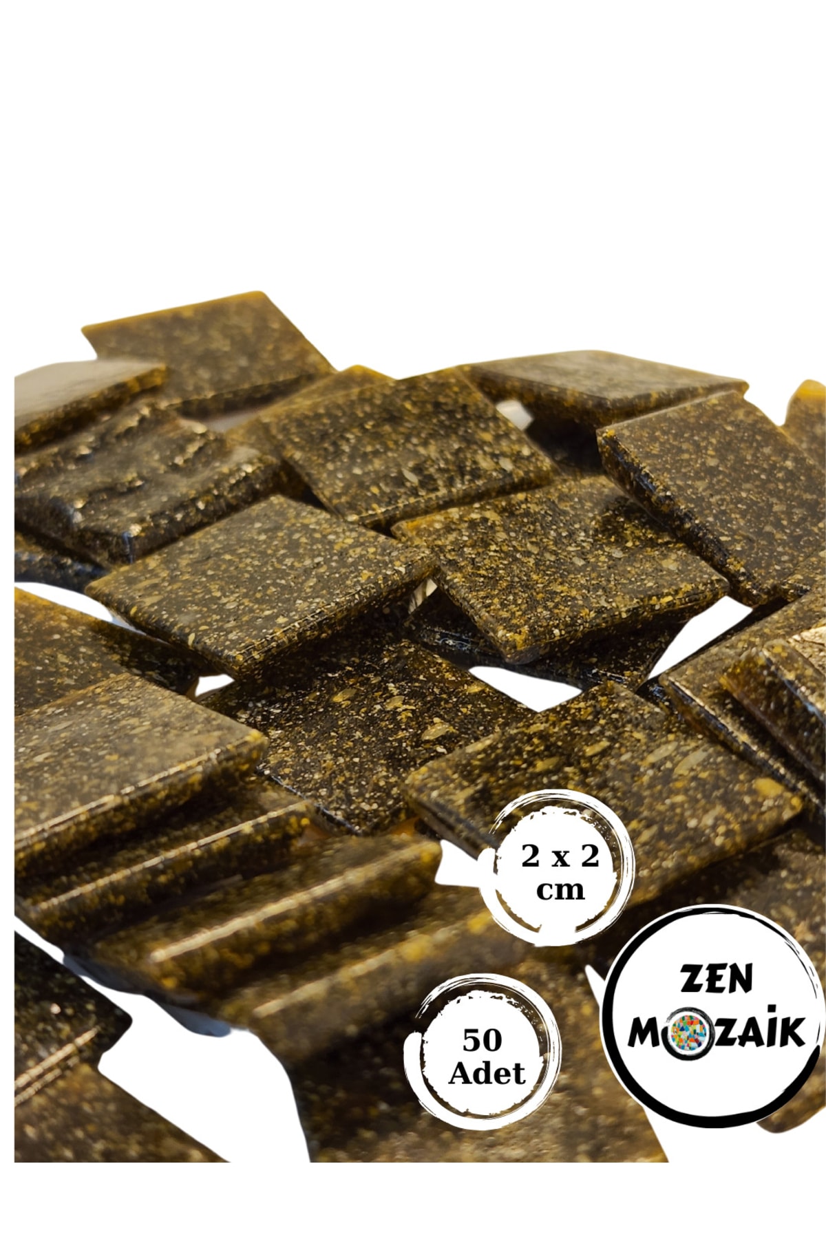 Zen Mozaik Sanatsal Mozaik Çalışmalarınız Için 20x20 Mm (2X2 CM) Renkli ...