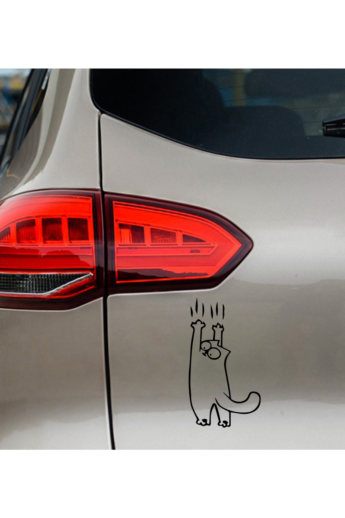 MegaSticker Kayan Kedi Sticker Motor, Kask, Laptop, Araba Sticker ...