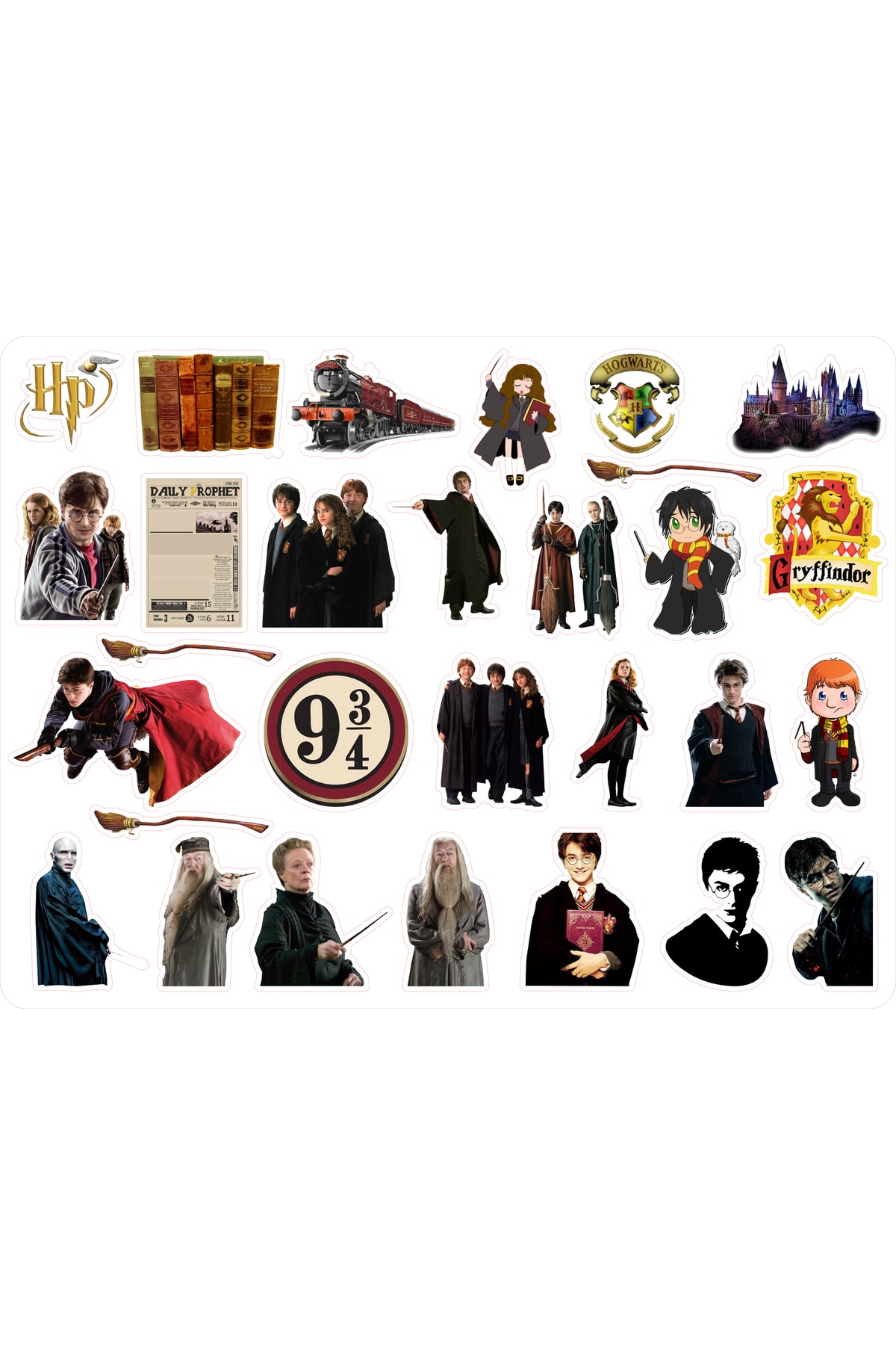 Ceres Studio Harry Potter Sticker 2-5cm Arası 2 Sayfa 54 Adet Etiket - Fiyatı, Yorumları