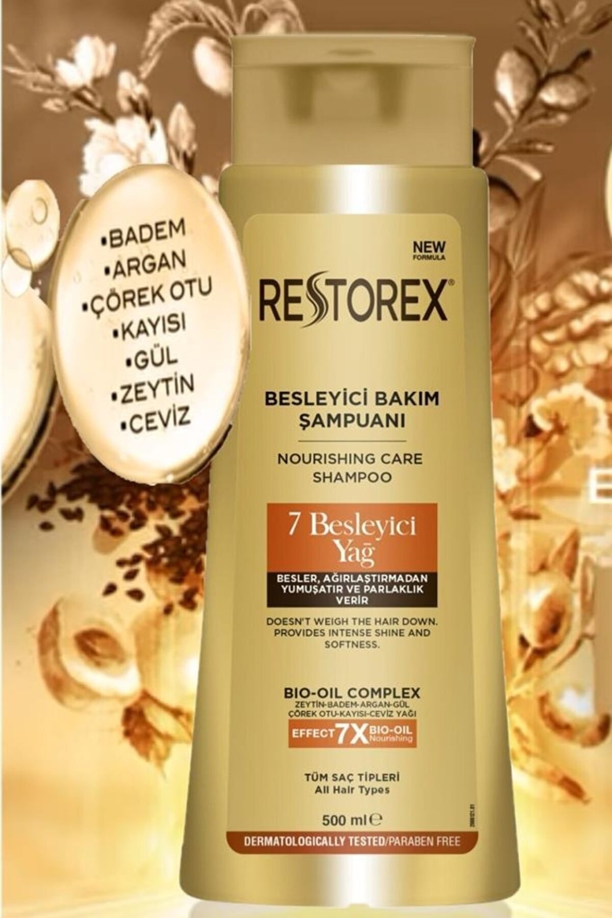 Restorex Bakım Şampuanı 7 Besleyici Yağ 500 Ml 3 Adet - Fiyatı, Yorumları
