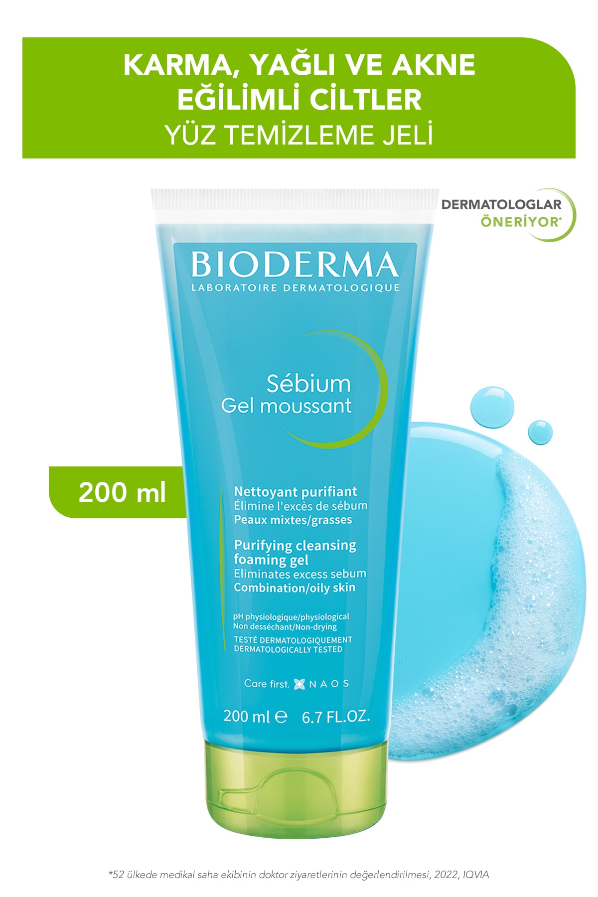 Bioderma Sébium Foaming Gel 200 ml - Fiyatı, Yorumları
