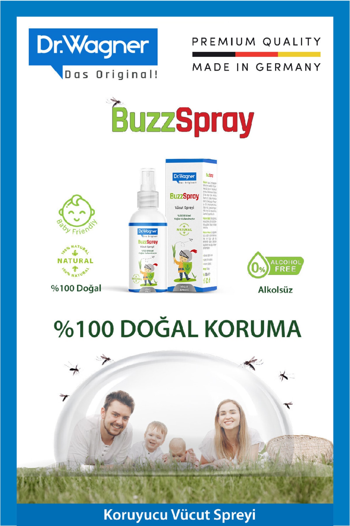 Dr Wagner Sivrisinek Ve Kene Kovucu Bitkisel Tüm Vücut Için Sprey 100 ...