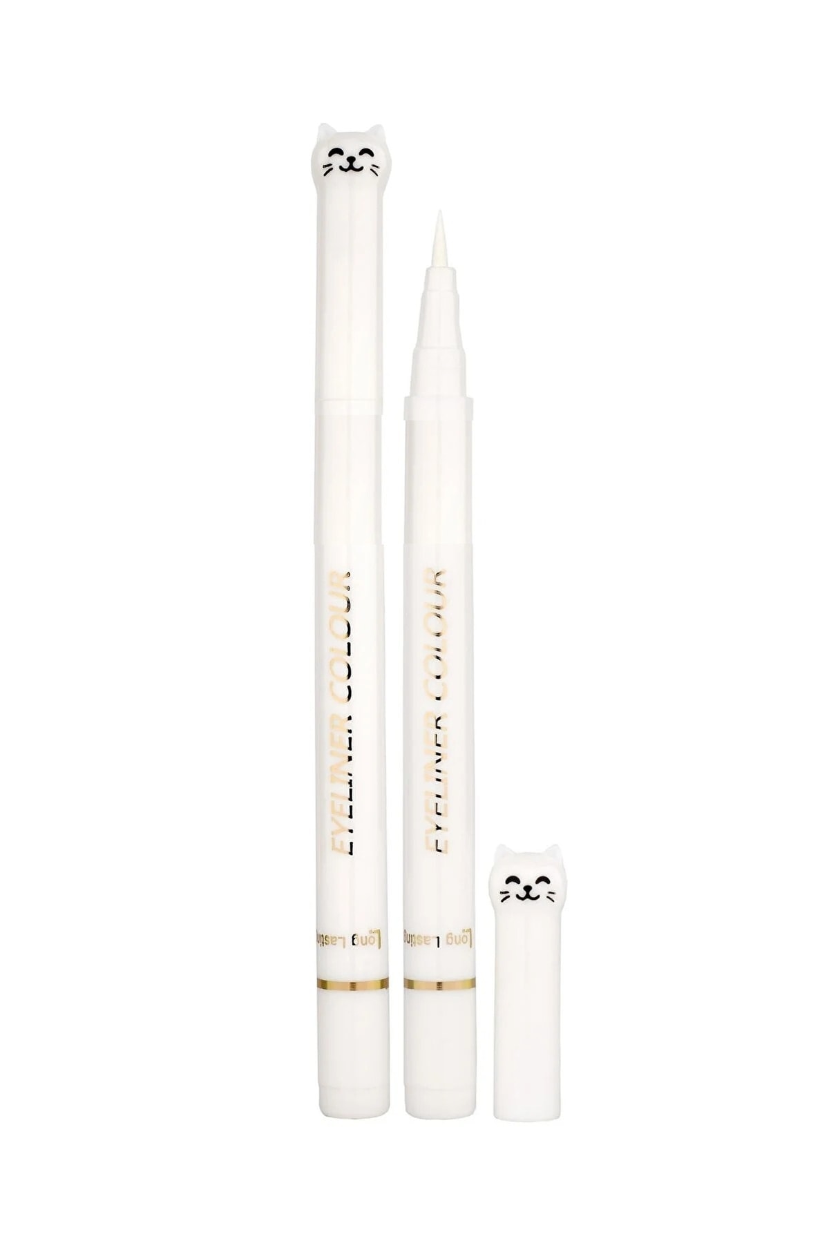 MİNA BEAUTY Kedi Patili Beyaz Renkli Eyeliner Kalem Eyeliner Fiyatı ...