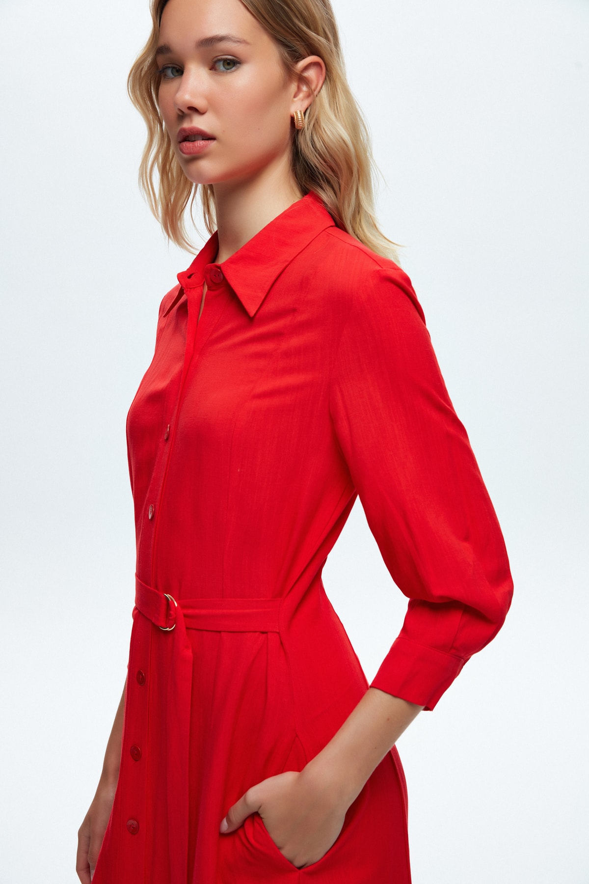 Love My Body 3/4 Kollu Gömlek Elbise Fiyatı, Yorumları - Trendyol