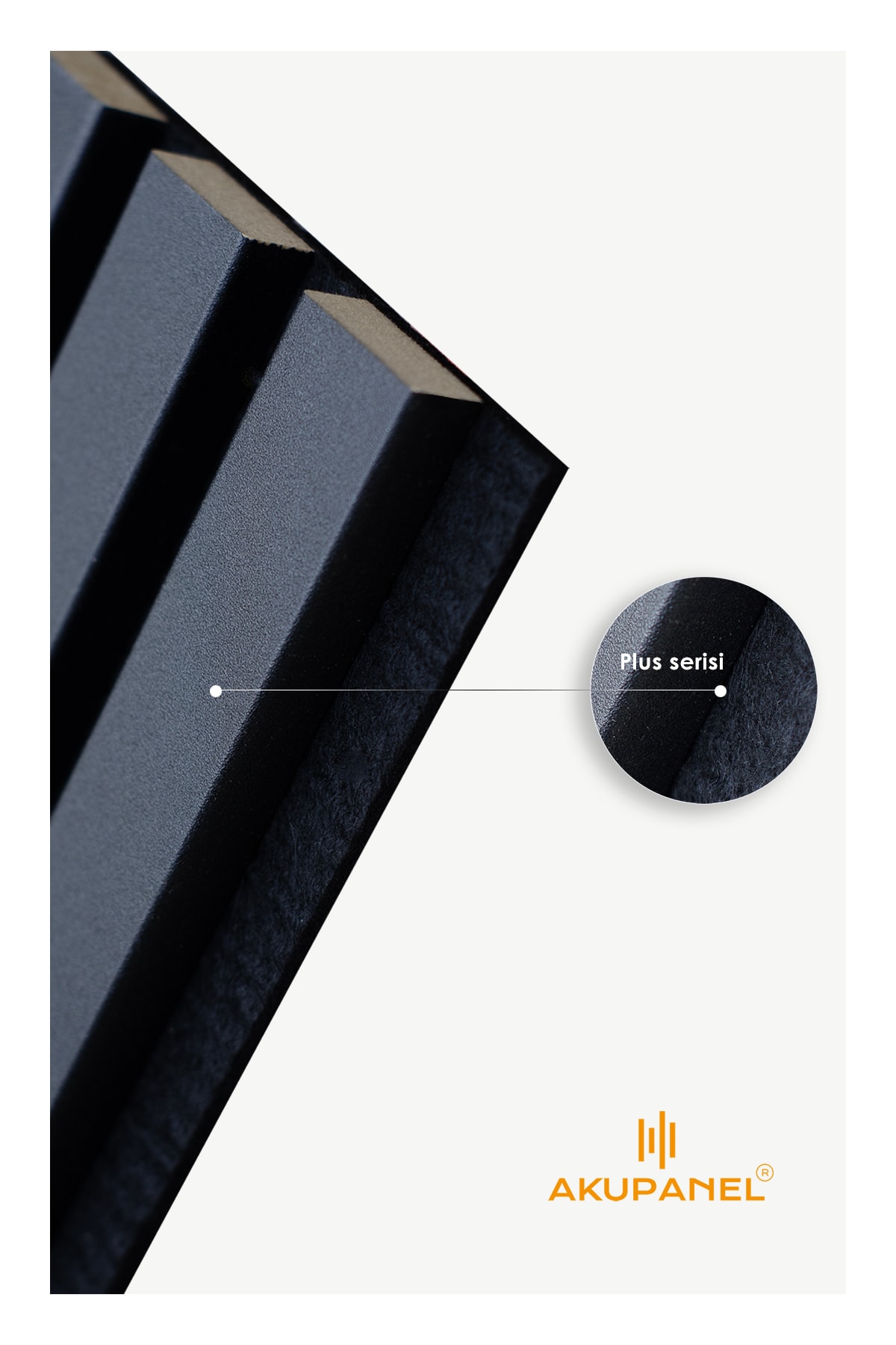 Akupanel Plus 60x245 Cm Mat Siyah Renk Akustik Ahşap Duvar Paneli ...