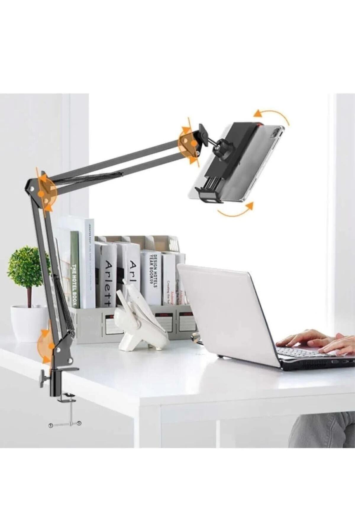 linarya Tablet & Telefon Teleskopik Tutucu Stand Uzun Kollu Masa Üstü ...
