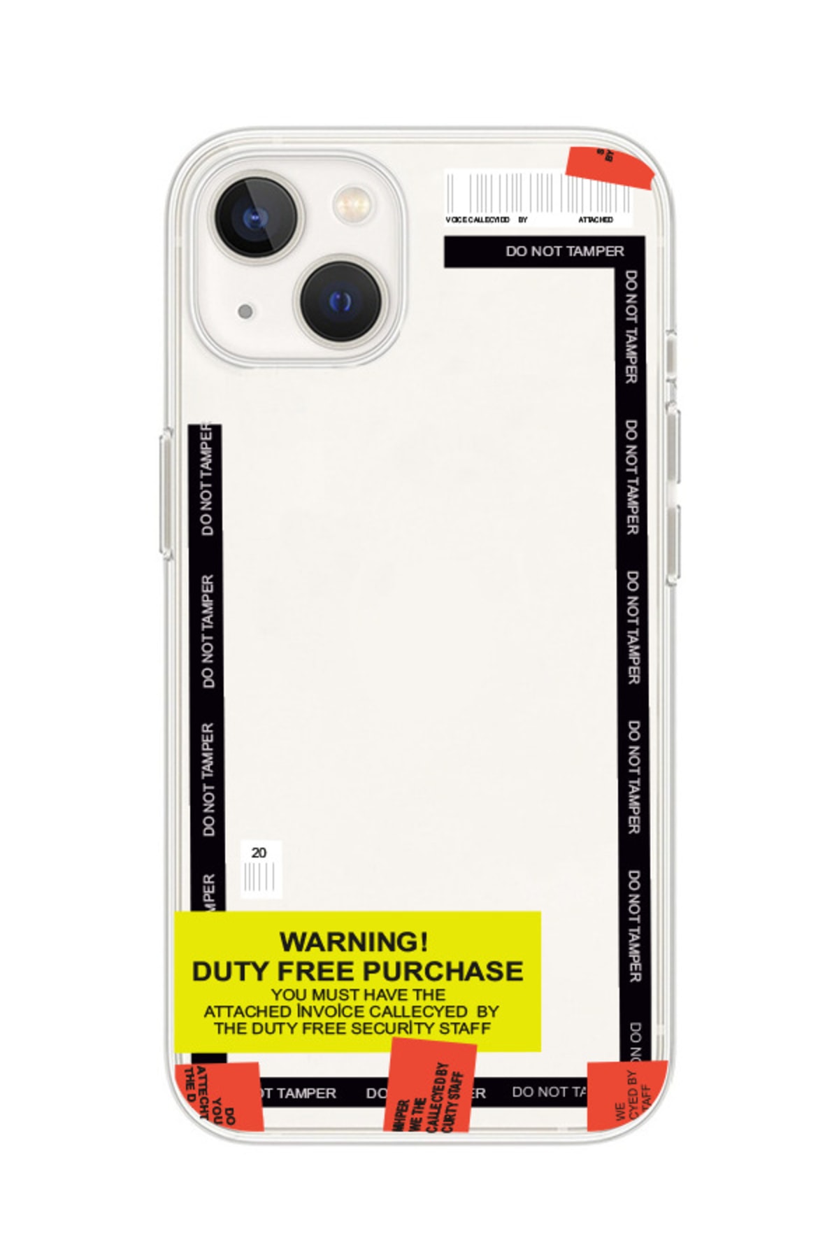 TrendCell Apple Iphone 13 Uyumlu Warning! Desenli Şeffaf Kapak Kılıf ...