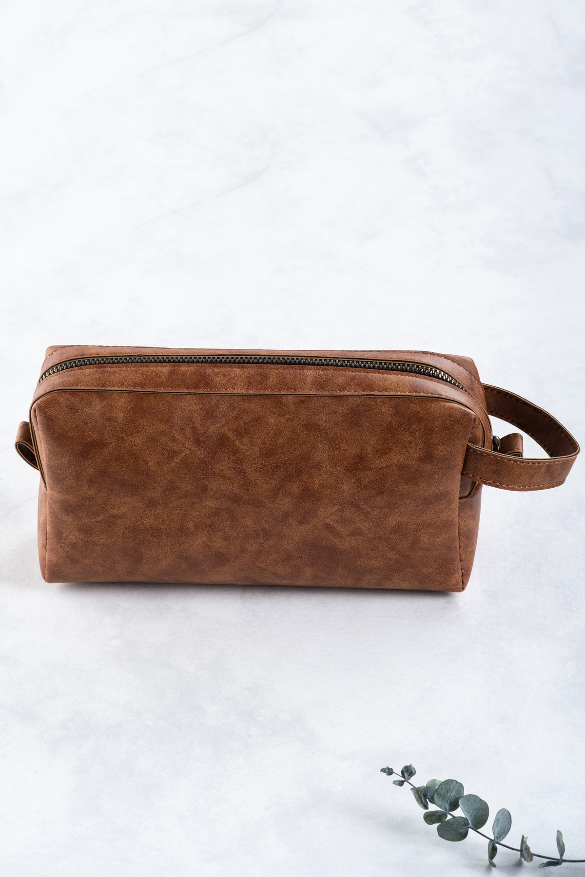 dk leather Kadın Taba Portfoy El Çantası Pu Deri Günlük Seyahat Makyaj ...