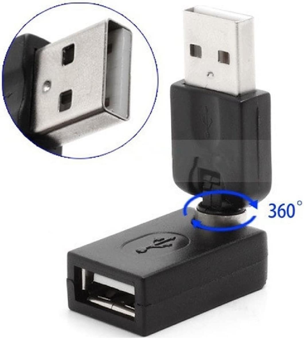 Genel Markalar 5264 Usb To Dişi Erkek 360 Derece Dönebilen Çevirici ...