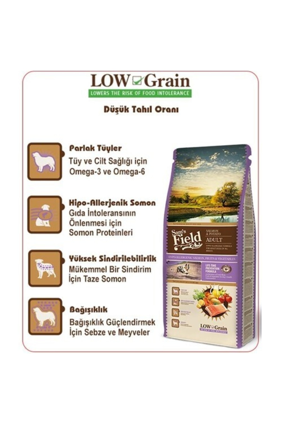 Sam's Field Sam´s Field Salmon & Potato Adult 13 Kg Fiyatı, Yorumları ...