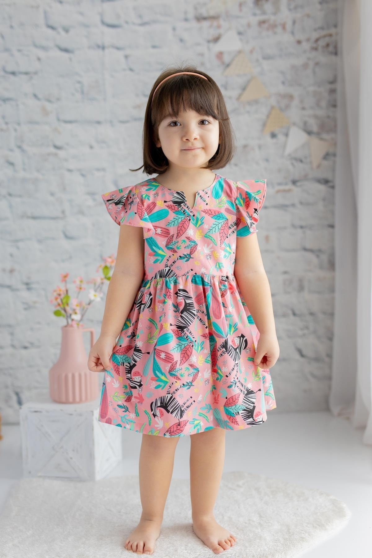 Zeyland Kız Çocuk Desenli Dokuma Elbise Fiyatı, Yorumları - Trendyol