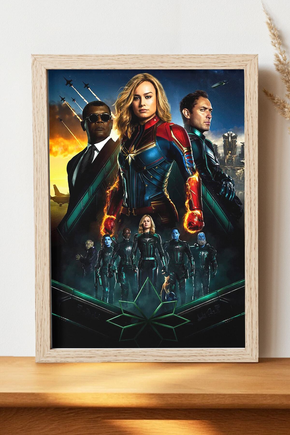 Luna Marissa Captain Marvel Poster - Çerçevesiz Parlak Kağıt Tv Film ...