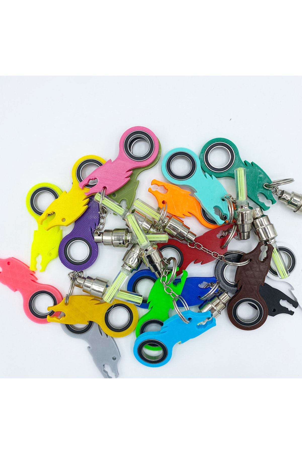 TeknoDuvar Kurt Şekilli Keyrambit Dönebilen Anahtarlık Keyrambit Led ...