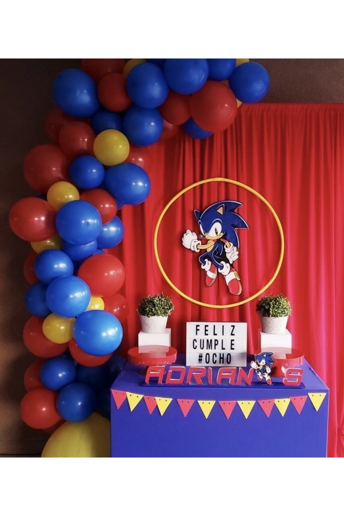 MFM Партія Sonic Ланцюг Балон День народження Набір – Купуй на Trendyol