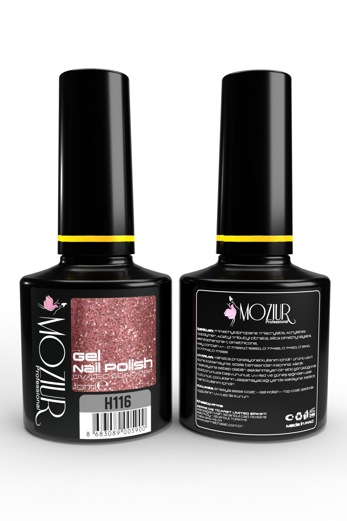 MOZIUR H116 Simli Seri Uv Led Kalıcı Oje 10ml Fiyatı, Yorumları - Trendyol