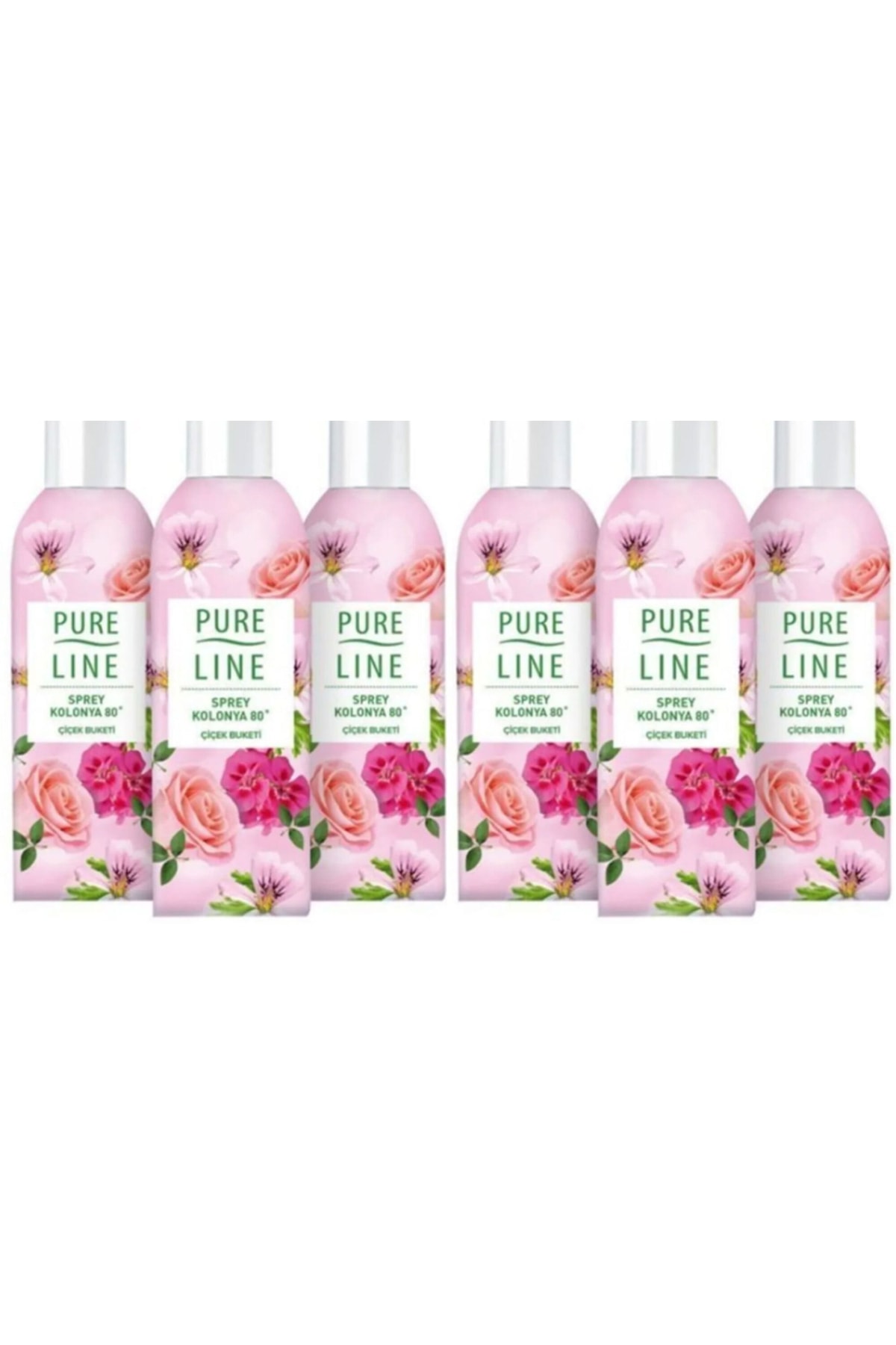 Pure Line 6 Adet Pureline Çiçek Buketi 80' Sprey Kolonya Fiyatı ...