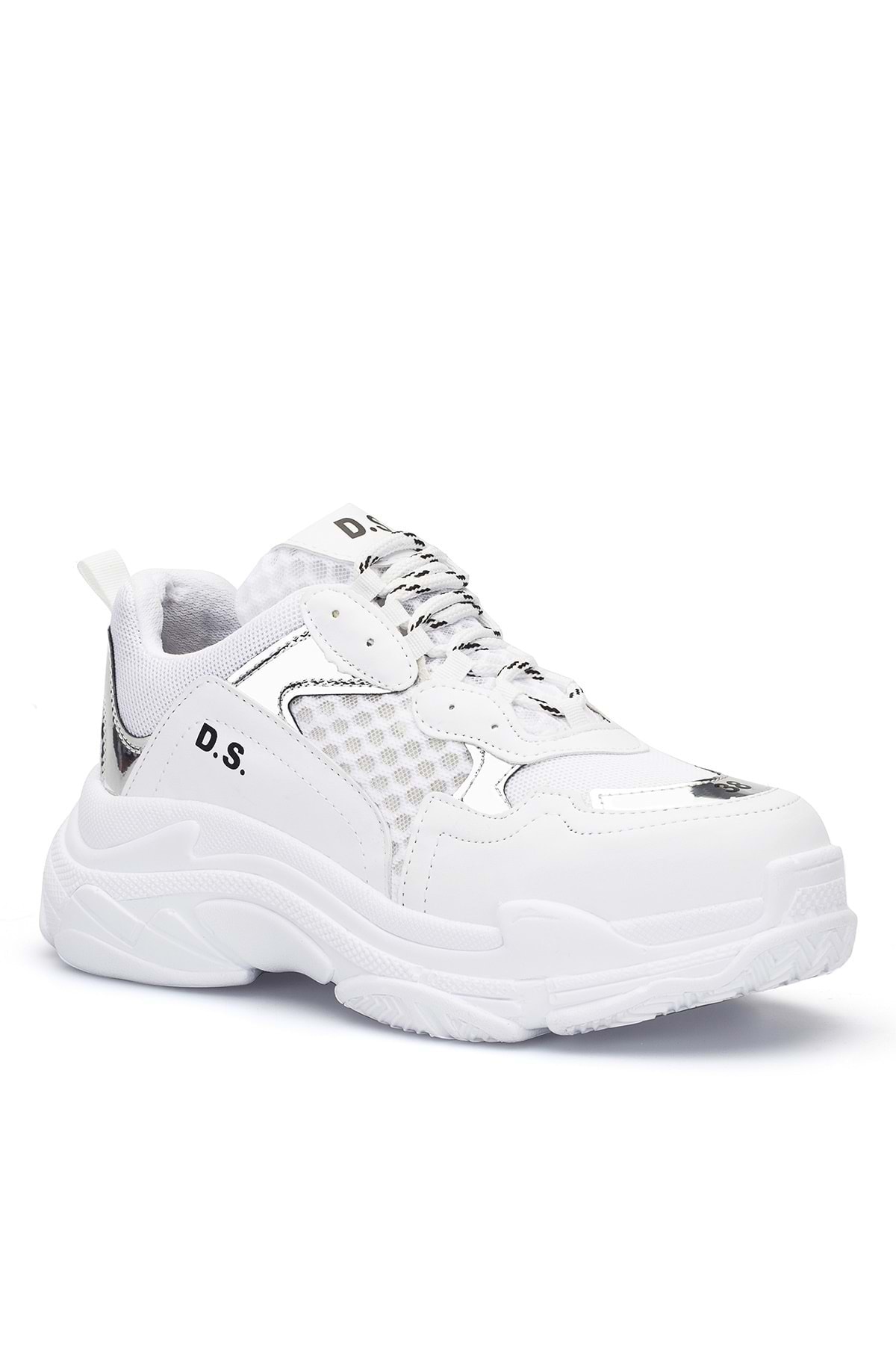 DARK SEER Beyaz Gümüş Erkek Sneaker