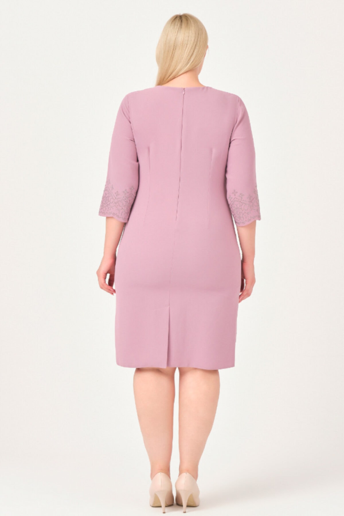 Oktay Sağlam Iltah Krep Kol Ve Etek Ucu Lazer Ithal Taş Astarlı Büyük ...