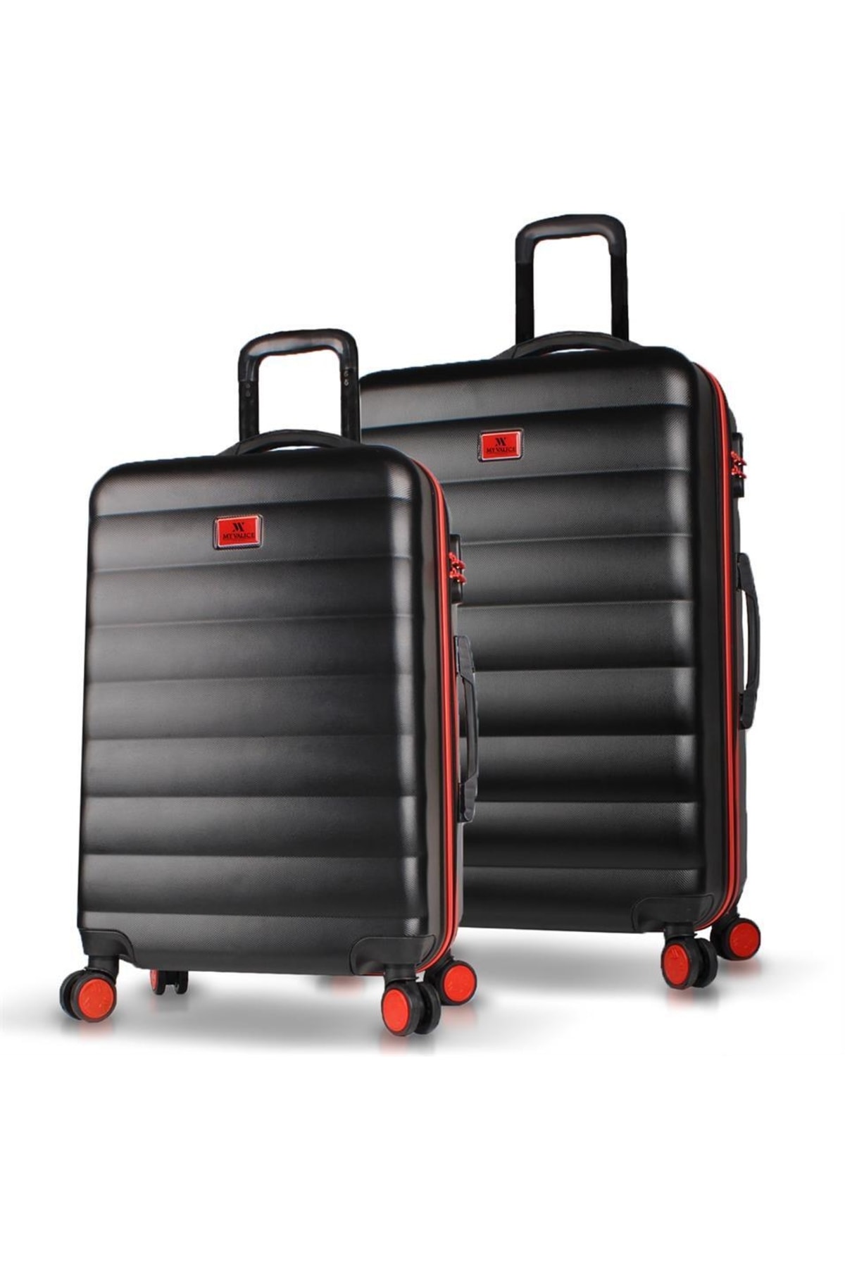 My Valice Colors Abs Orta Ve Büyük Boy Siyah 2'li Valiz Seti Fiyatı ...