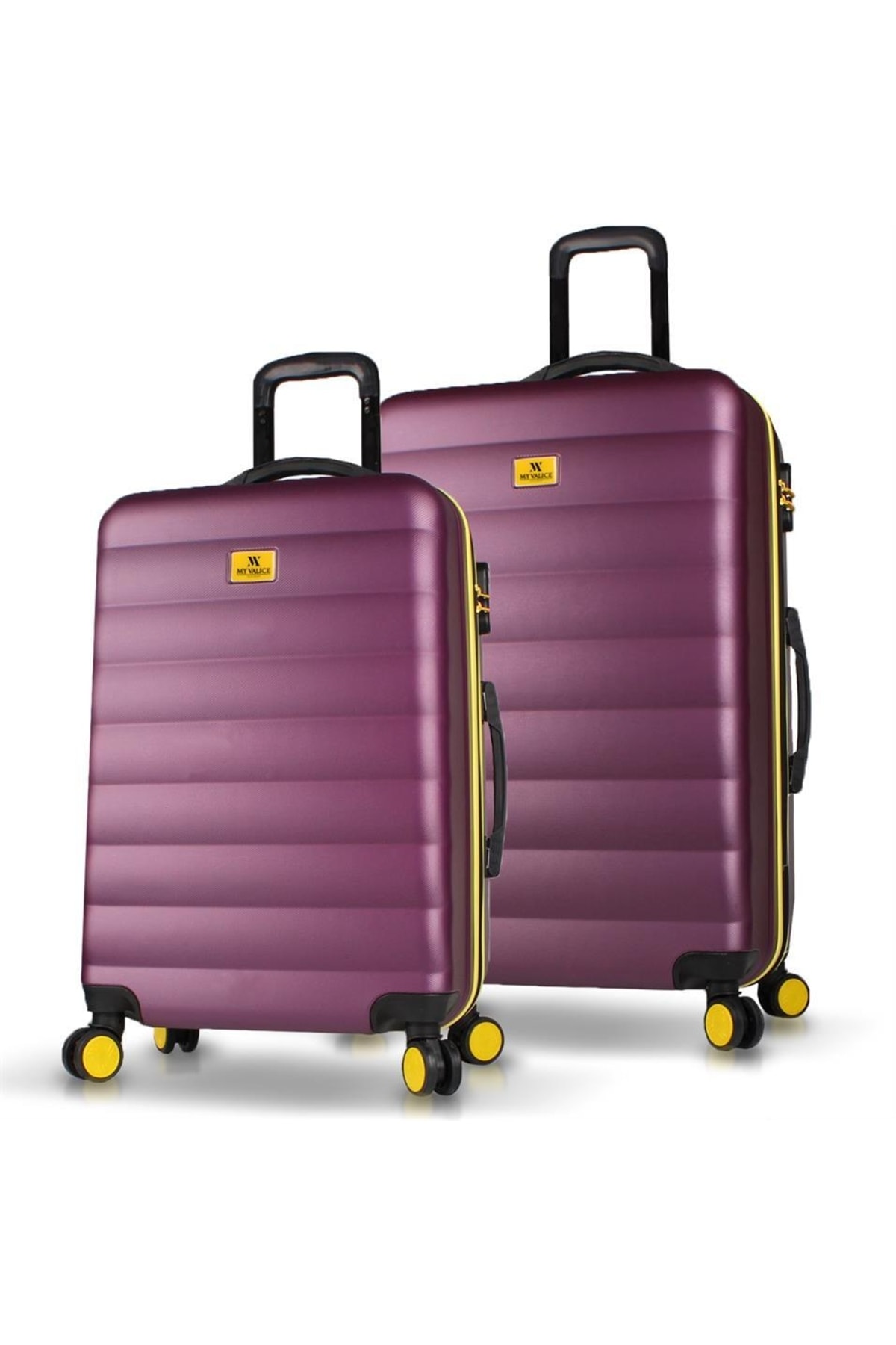 My Valice Colors Abs Orta Ve Büyük Boy Mürdüm 2'li Valiz Seti Fiyatı ...