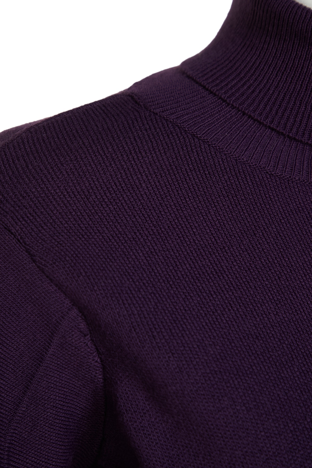 Trendyol Collection Purple Basic Turtleneck Sweater TWOAW21KZ0485 ...