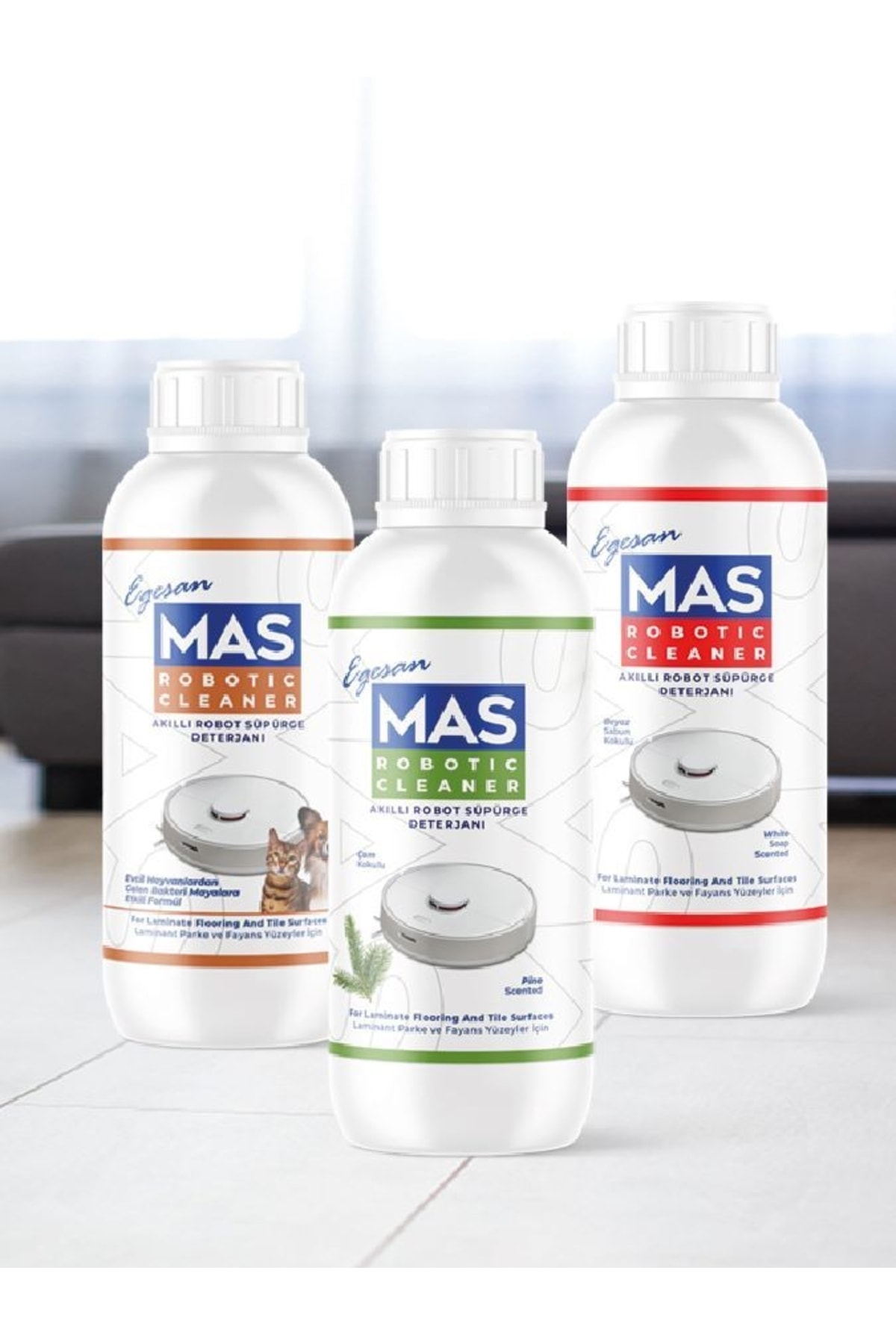 Mas Robot Süpürge Deterjanı Beyaz Sabun Kokulu 500 ml X 2 Adet Fiyatı ...
