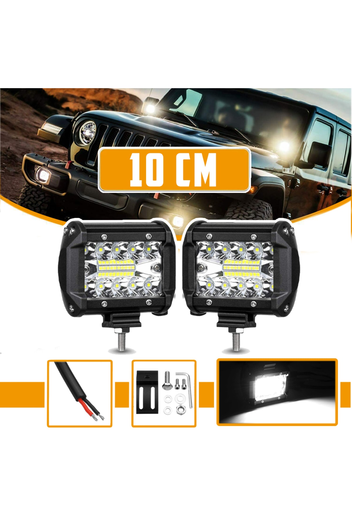 C9 Off Road 60w 20 Led 10cm Kare Beyaz 2'li Led Lamba Fiyatı, Yorumları ...