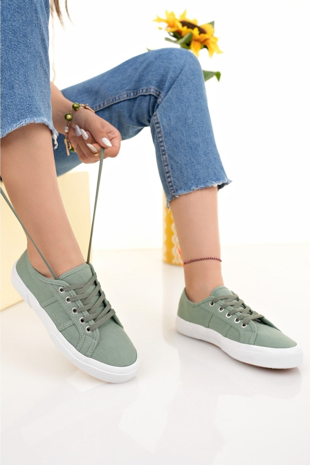 RODEMA Keten Su Yeşili Bağcıklı Sneaker - Fiyatı, Yorumları