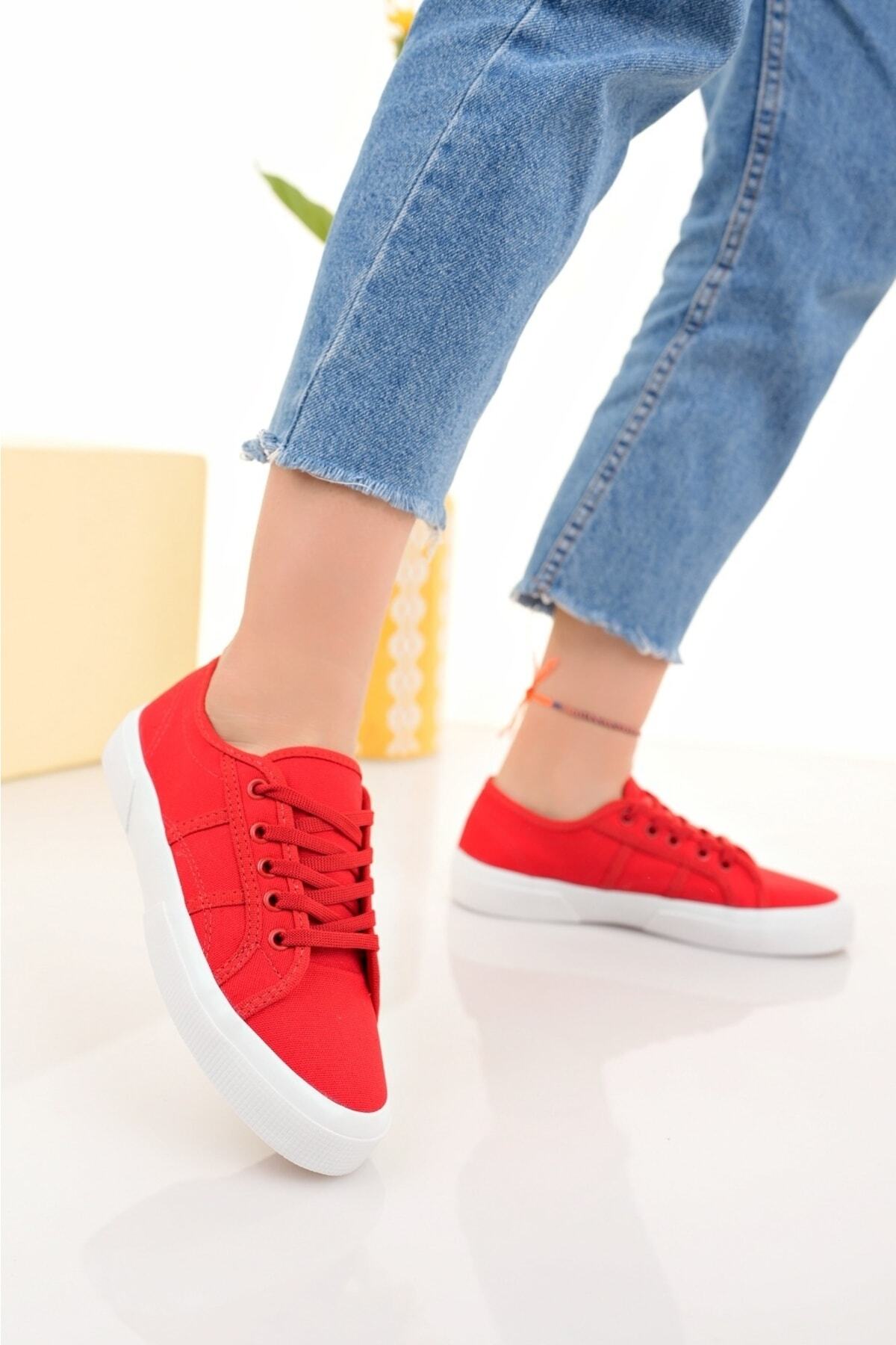 RODEMA Keten Kırmızı Bağcıklı Sneaker Fiyatı, Yorumları - Trendyol