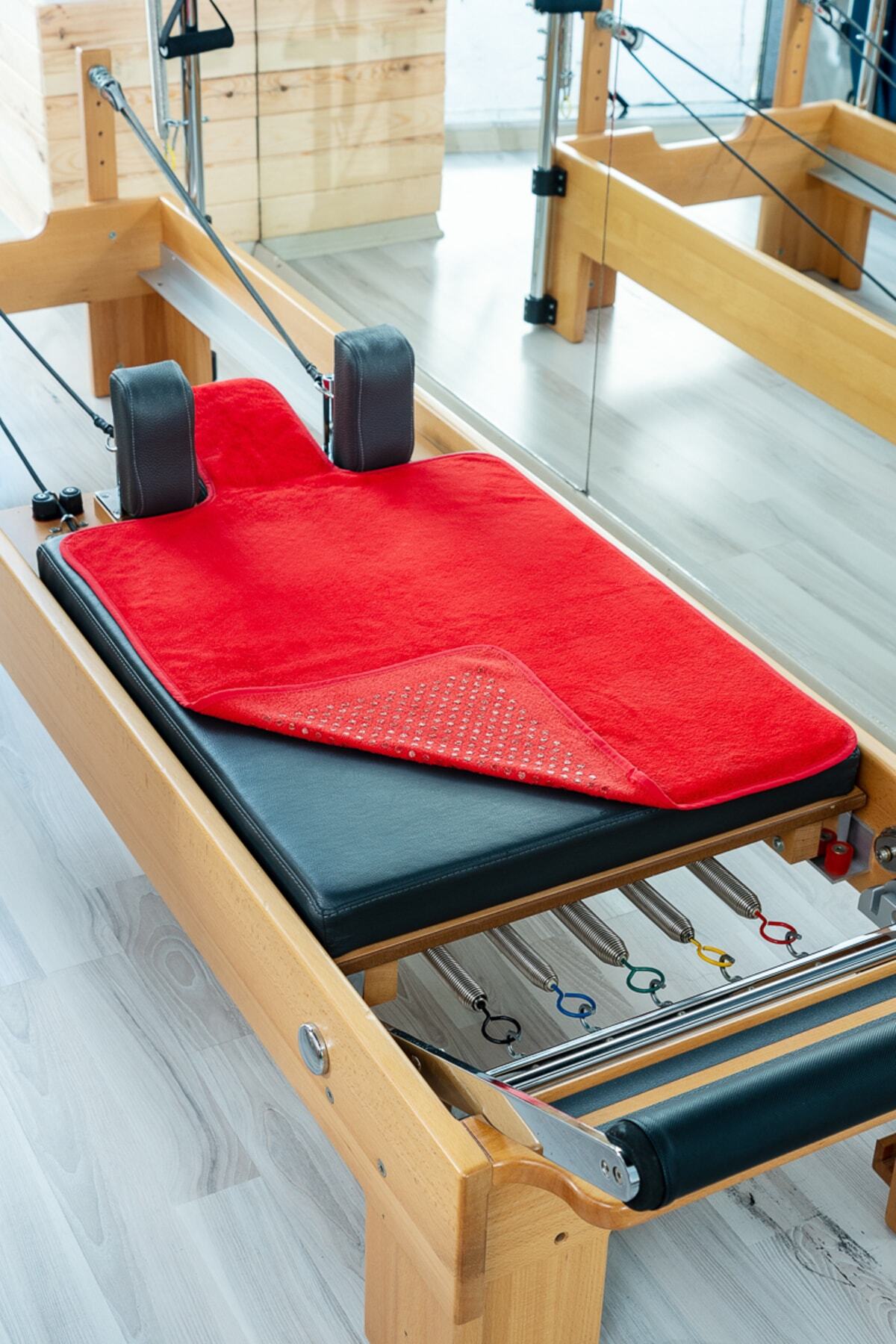 RAINBO Kırmızı Pilates Reformer Havlusu, Nonslip Reformer Mat Towel ...