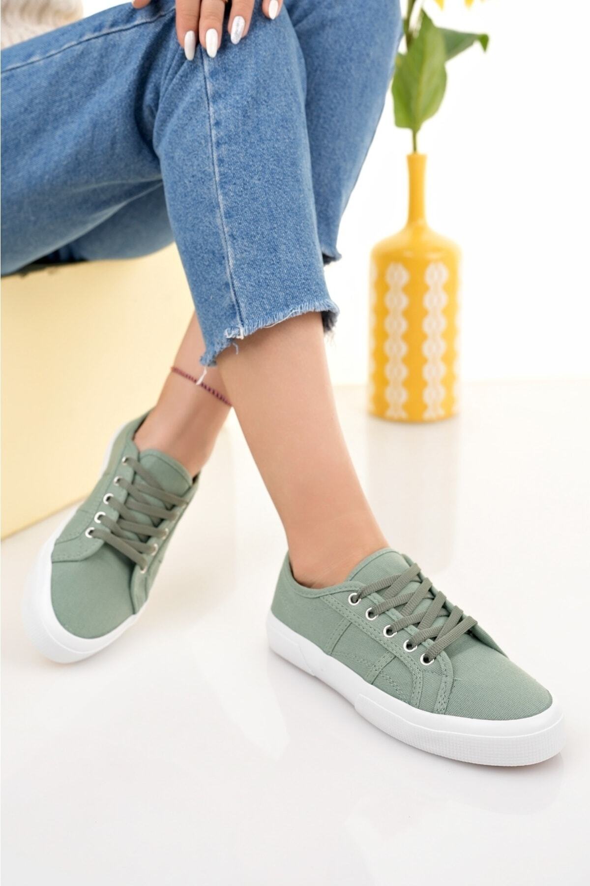 RODEMA Keten Su Yeşili Bağcıklı Sneaker - Fiyatı, Yorumları