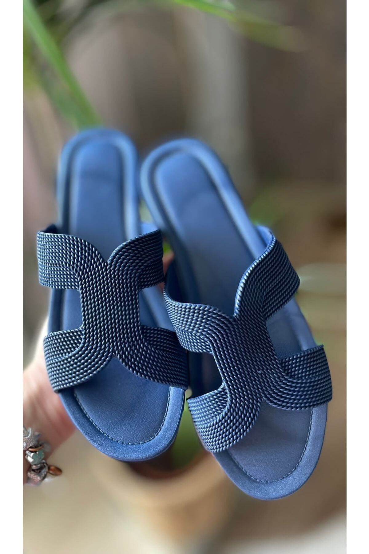 Lurji Kaymaz Taban Renkli Rahat Havuz Plaj Bahçe Terliği Fiyatı ...