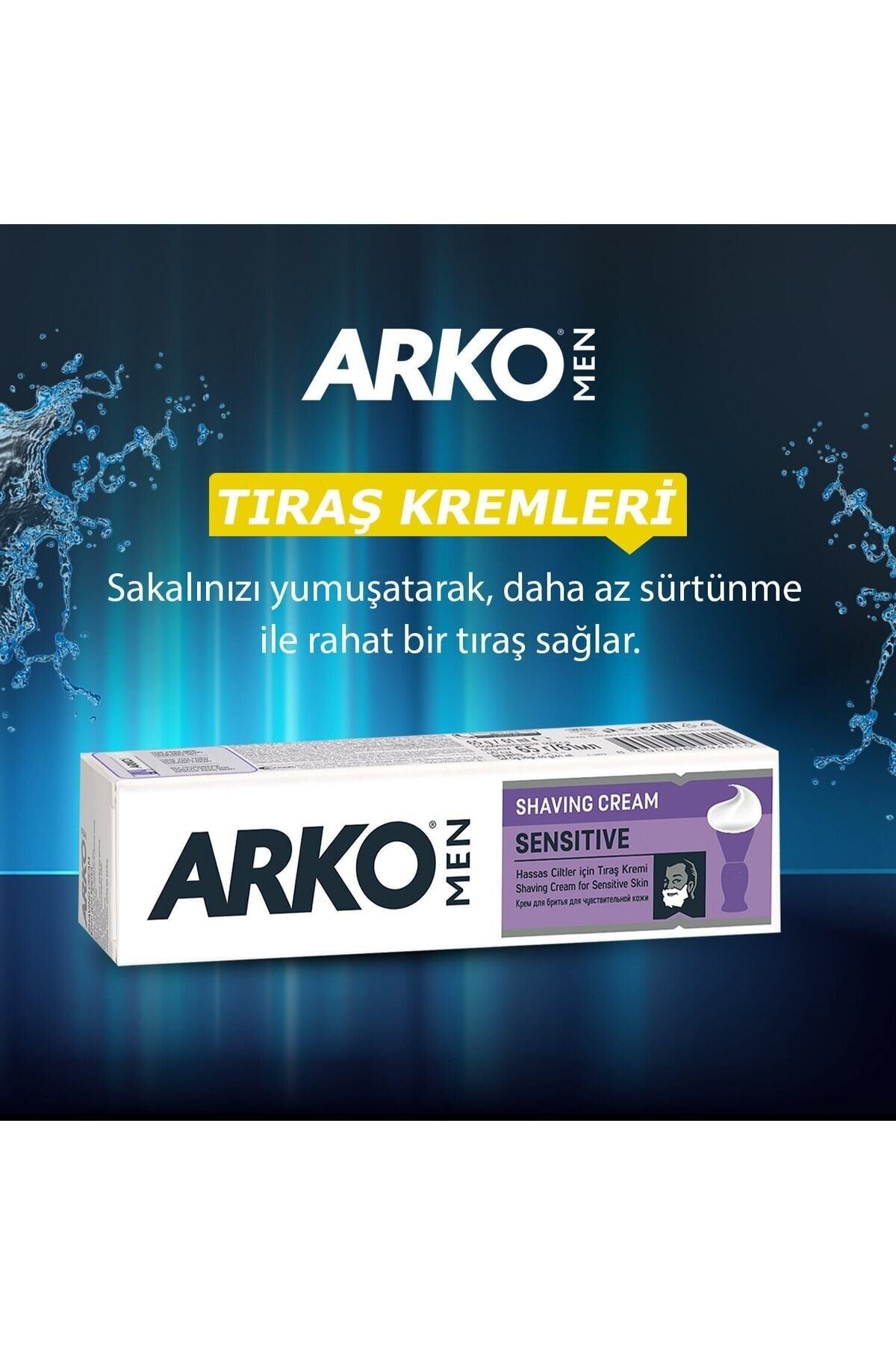 Arko Tıraş Kremi Sensitive 90gr 4adet Fiyatı, Yorumları - Trendyol