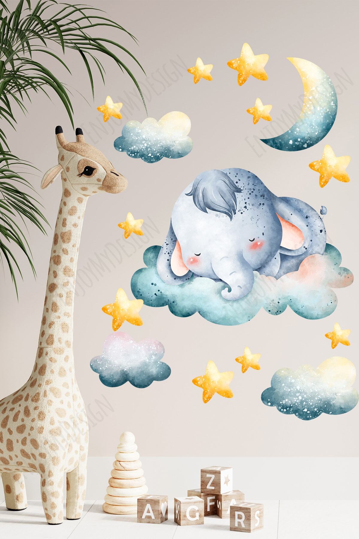 Enjoymydesign Sevimli Çocuk Ve Bebek Odası Duvar Sticker Yapışkanlı ...