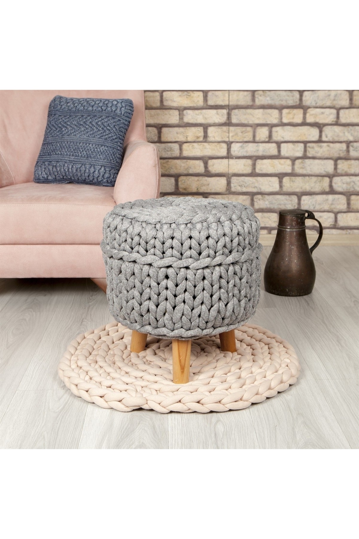 Betires Home Lamus Örgü Puf Havacı - Fiyatı, Yorumları