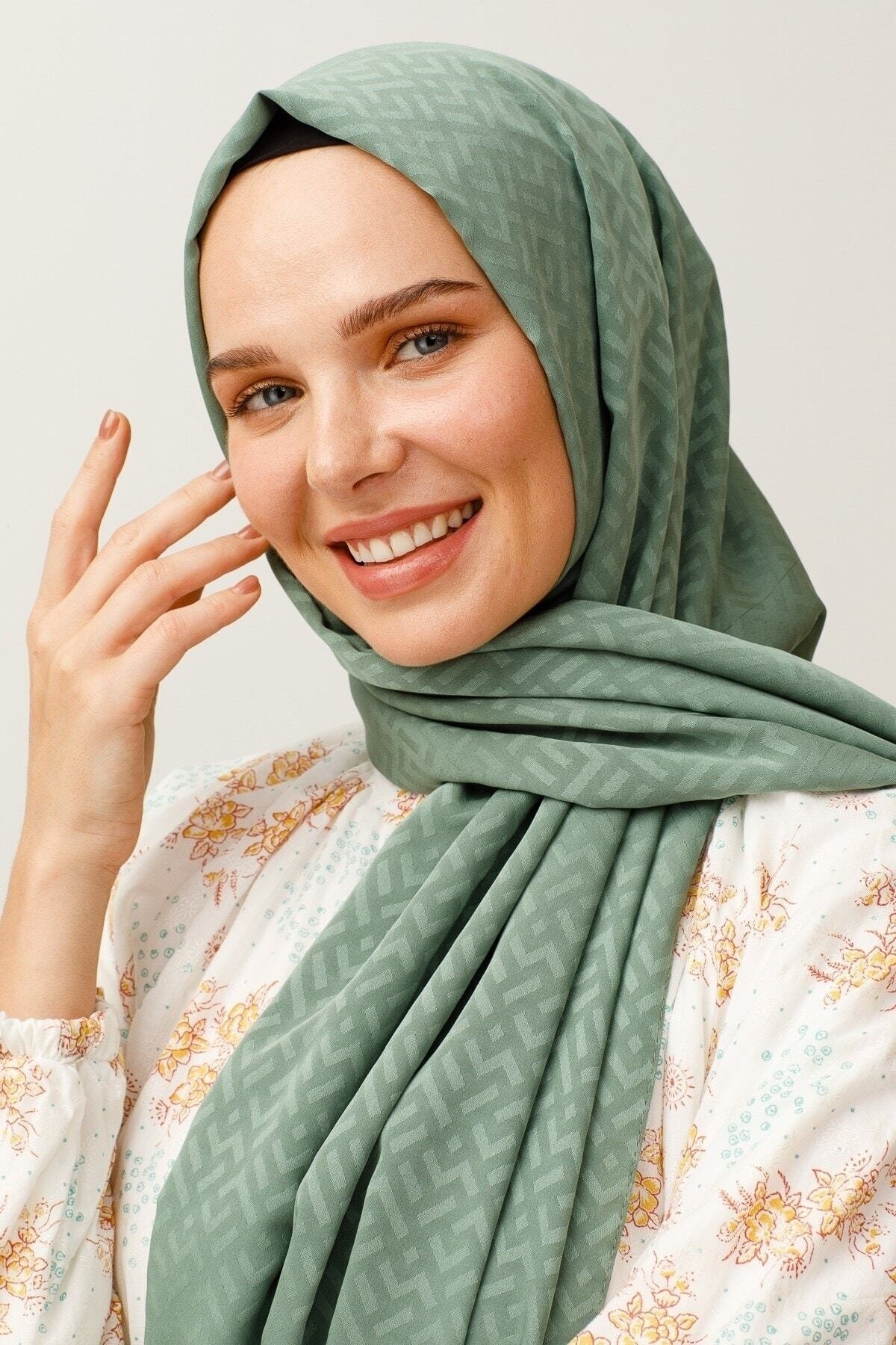 Mooncorn Küf Yeşili Z Desen Ipeksi Jakar ŞalFiyatı, Yorumları - Trendyol