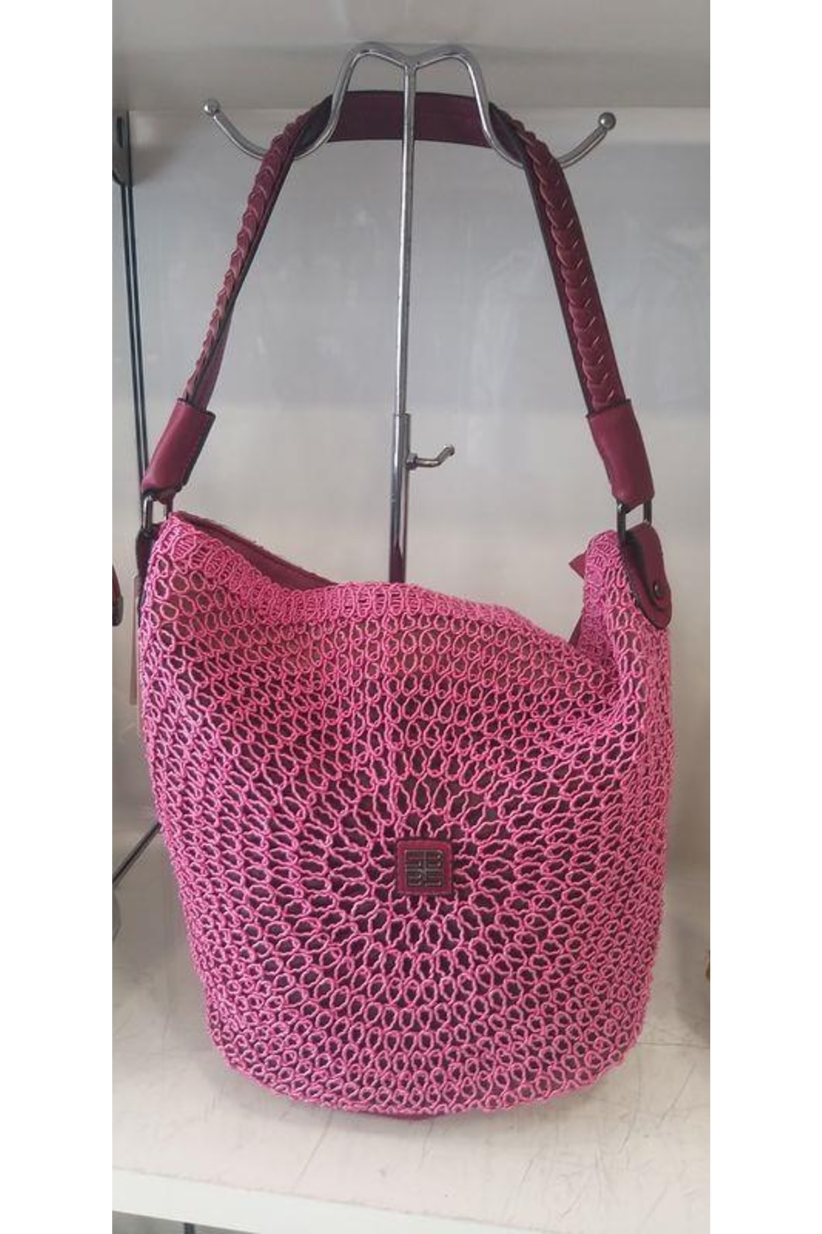 SheBella Bags & Shoes Hasır Kadın Örme Kol Çantası Büyük Boy Günlük ...