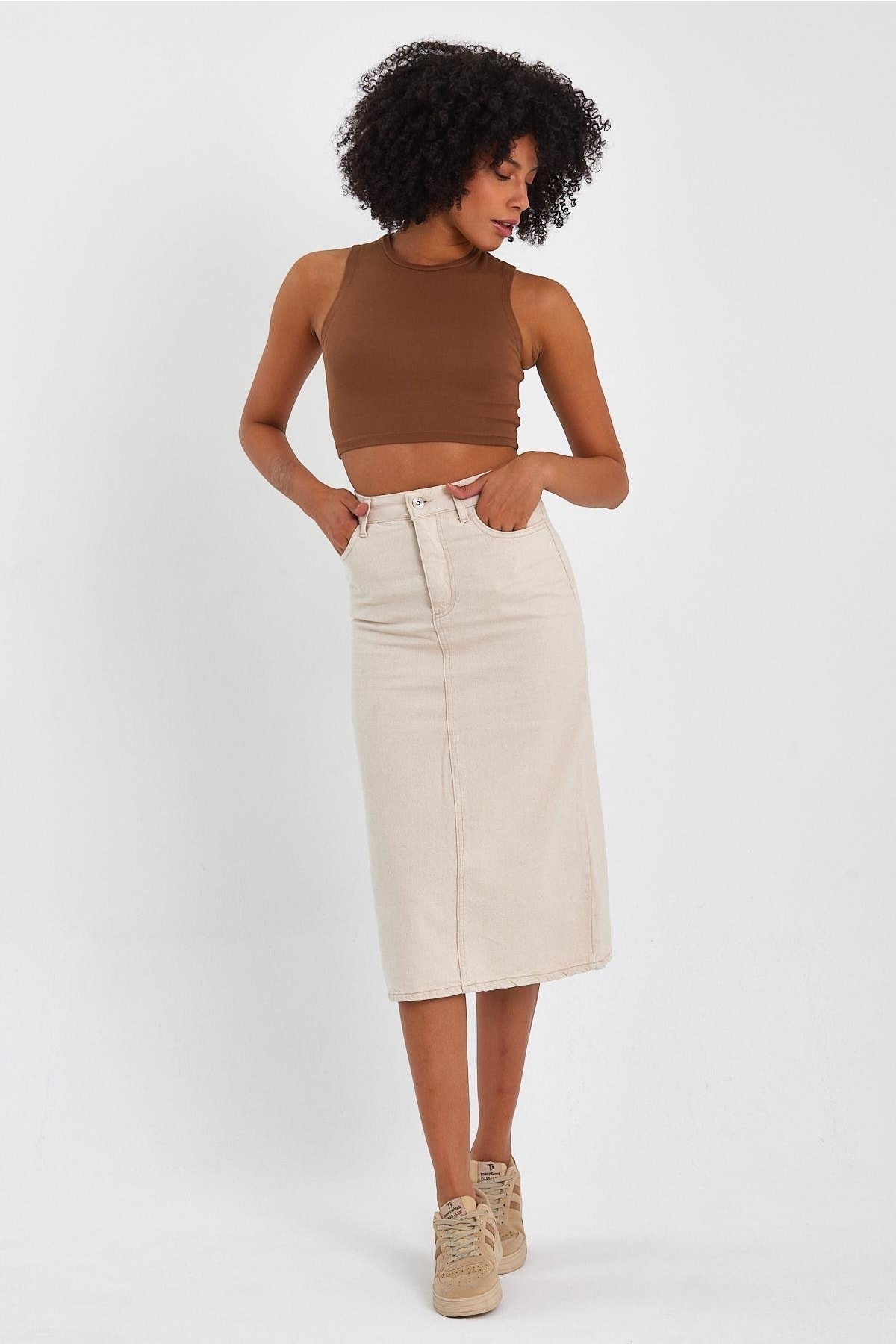 ALEXANDERGARDI Özel Koleksiyon Uzun Denim Etek (ag-2021) Fiyatı ...