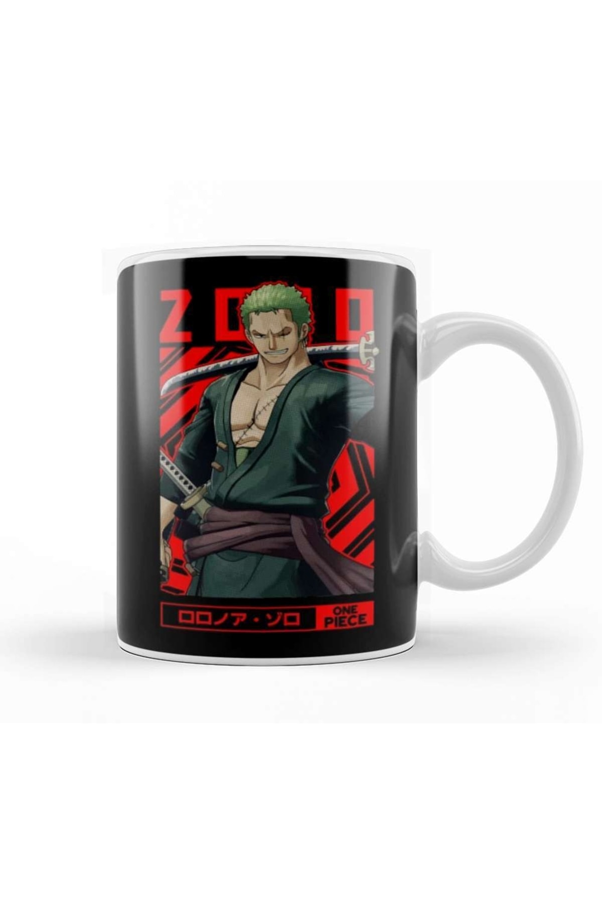 Baskı Dükkanı Roronoa Zoro One Piece Anime Design Mug Cup Porcelain ...