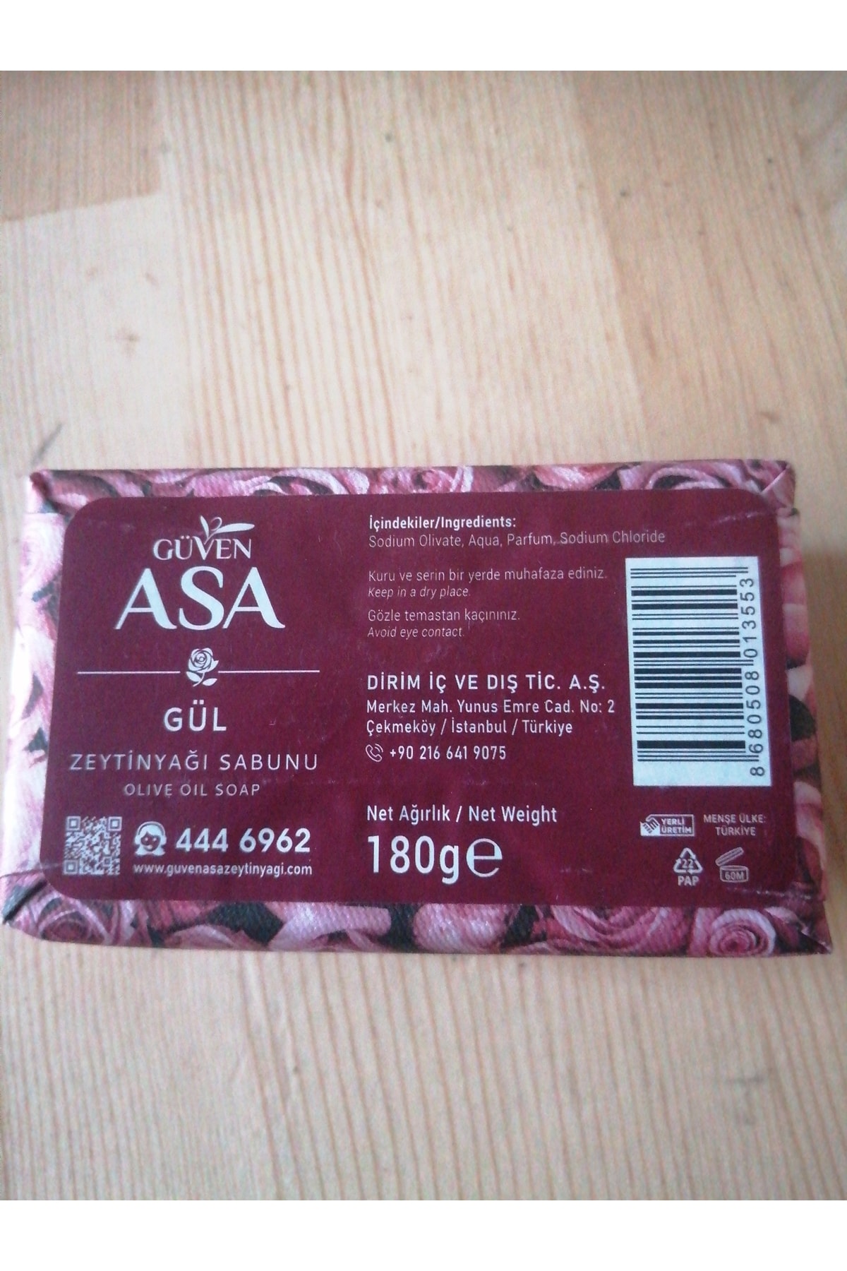 GÜVEN ASA ZEYTİNYAĞLARI Güven Asa Rose Olive Oil Soap 180gr - Trendyol