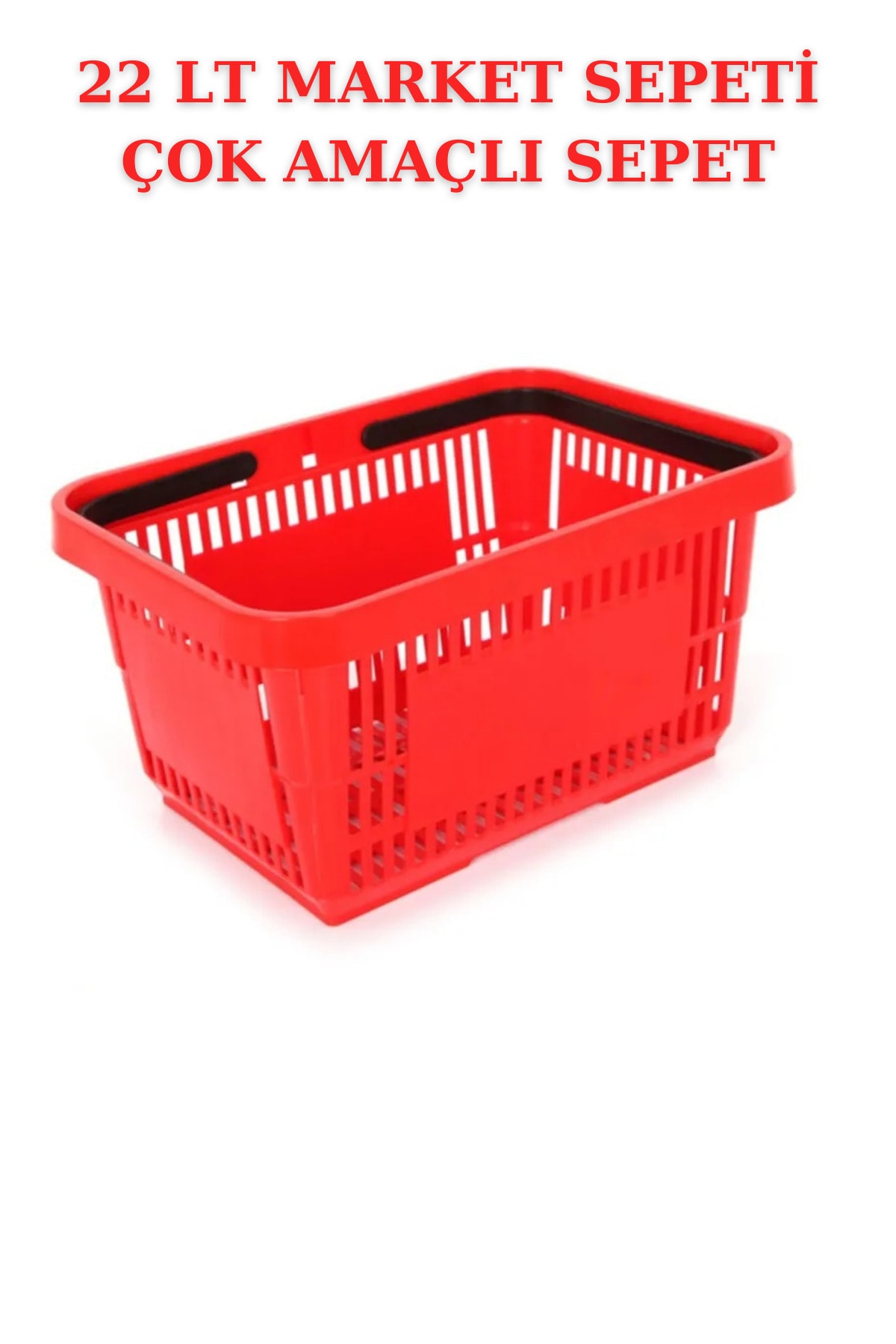 Manken İstanbul 22 Litre 5 Adet Market Sepeti, Alışveriş Sepeti, Saplı ...