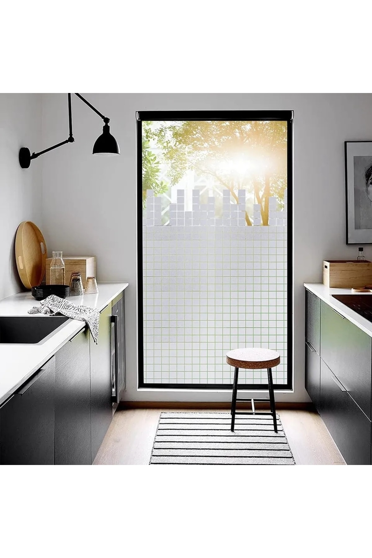 Blue Home Statik Kumlama Cam Folyosu Filmi Meiwa Japon Teknolojisi 3dst / Eni: 46 Cm X 1 Mt ...