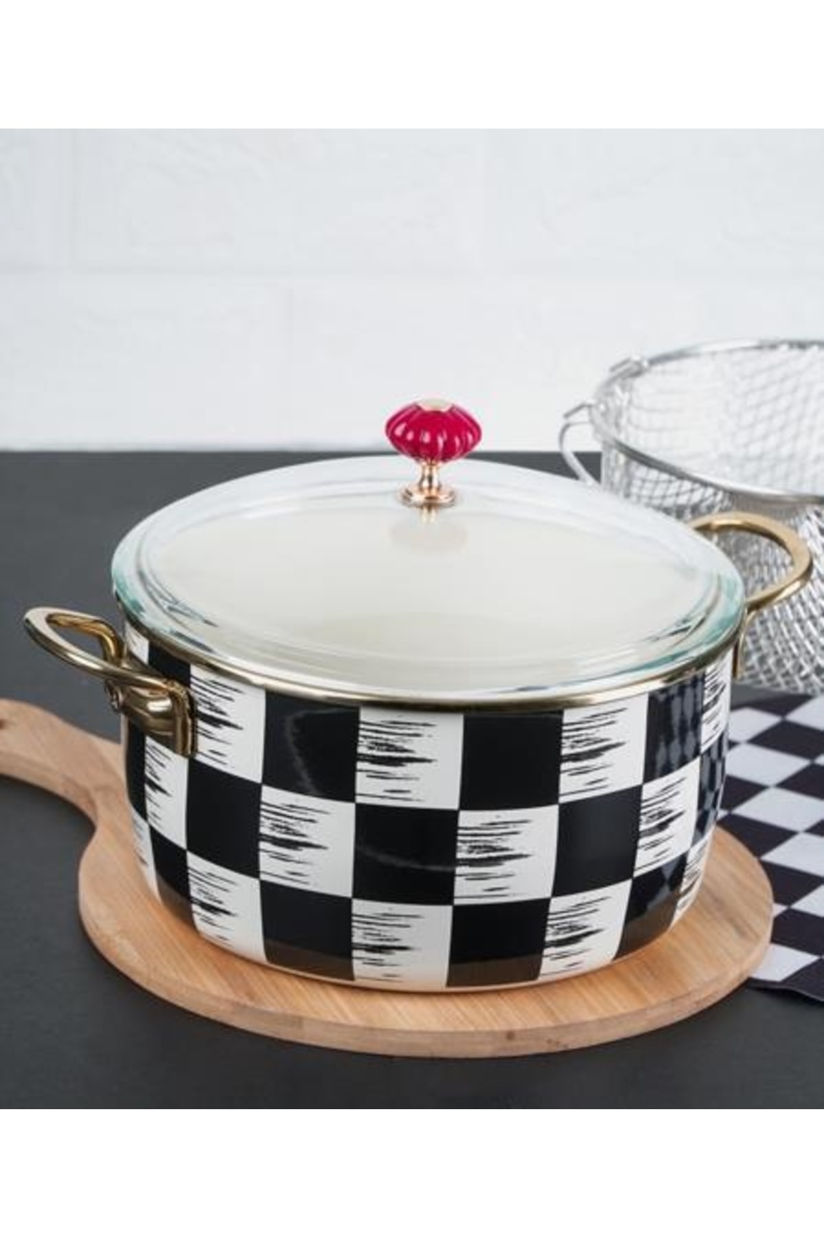 ACAR 249 Qualita King Emaye Pyrex Kapaklı Kızartma Tenceresi Fiyatı ...