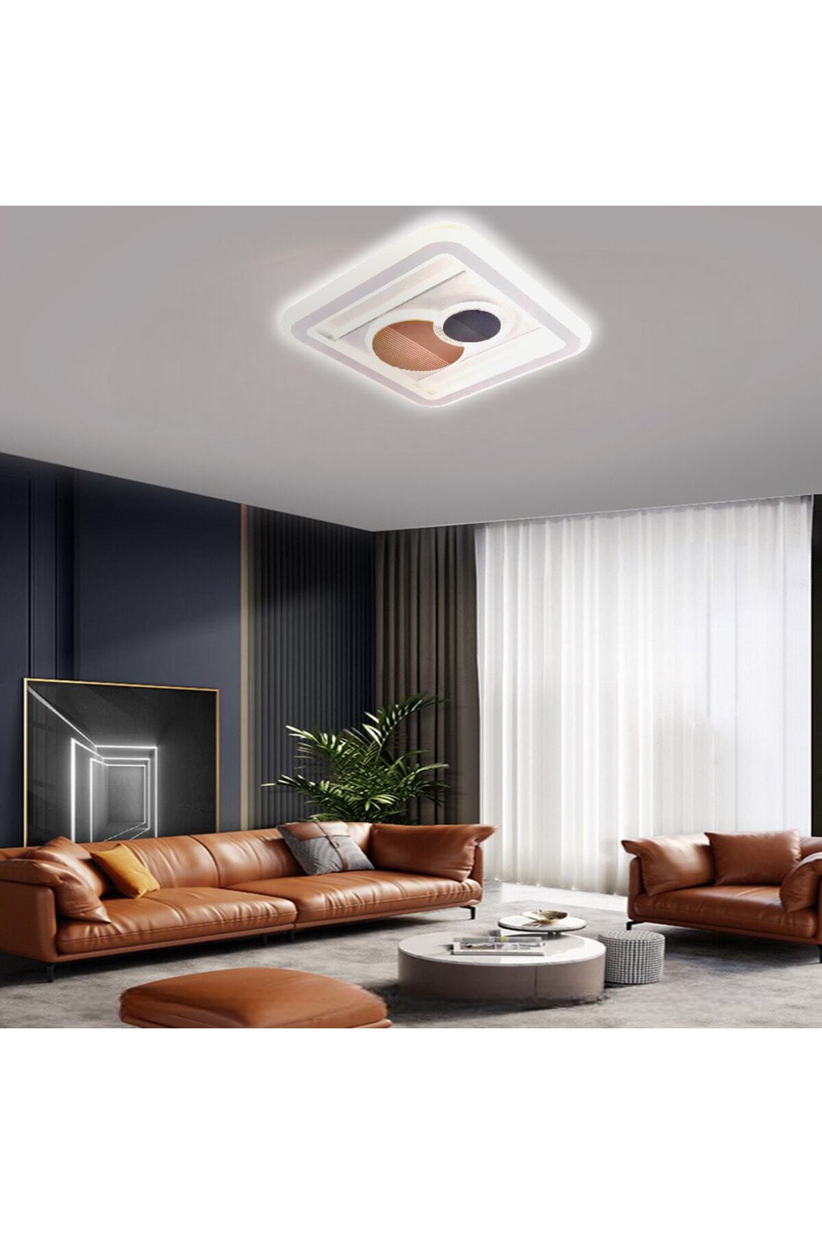 CATLUZ 50x50cm Kare Akrilikli Led Tavan Lambası,avize,modern Aydınlatma ...