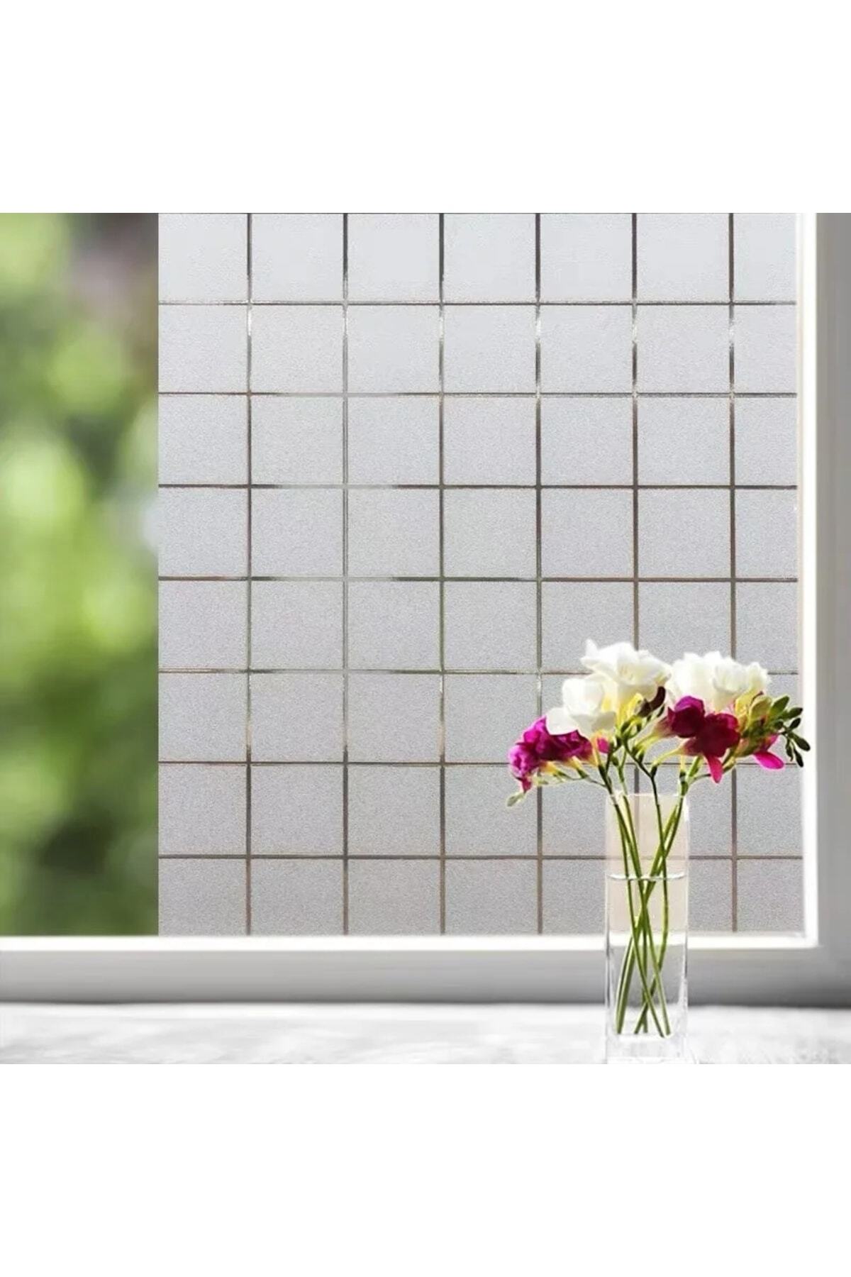 Blue Home Statik Kumlama Cam Folyosu Filmi Meiwa Japon Teknolojisi 3dst / Eni: 46 Cm X 1 Mt ...