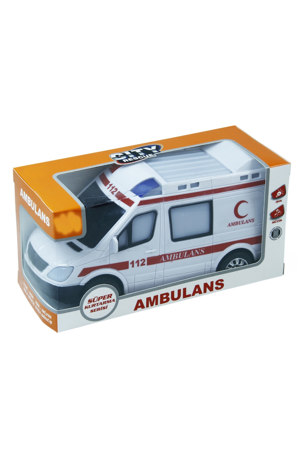 Popit Toys Sirenli Işıklı Ve Sesli Ambulans Pilli Araba Oyuncak ...