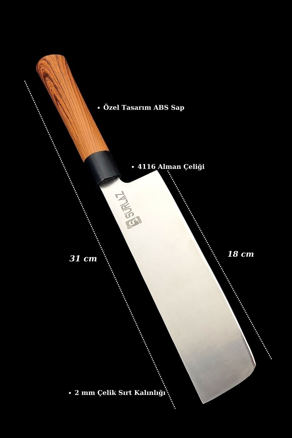 SürLaz Japans Şef Bıçak Seti 2'li Santaku Nakiri Şef Bıçağı Fiyatı ...