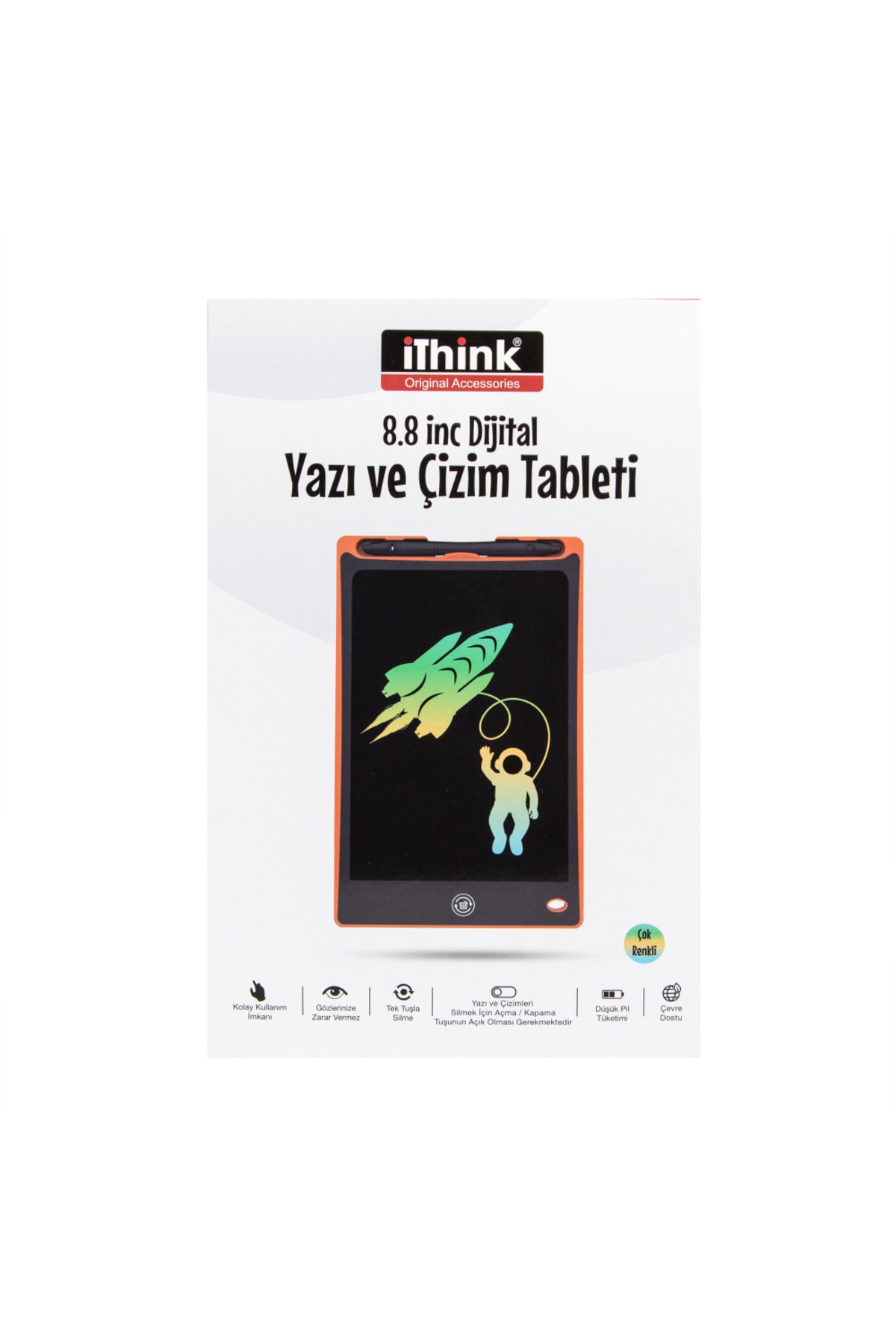 Ithink 8.8 Inc Renkli Dijital Yazı Ve Çizim Tableti Turuncu Dt-80 ...