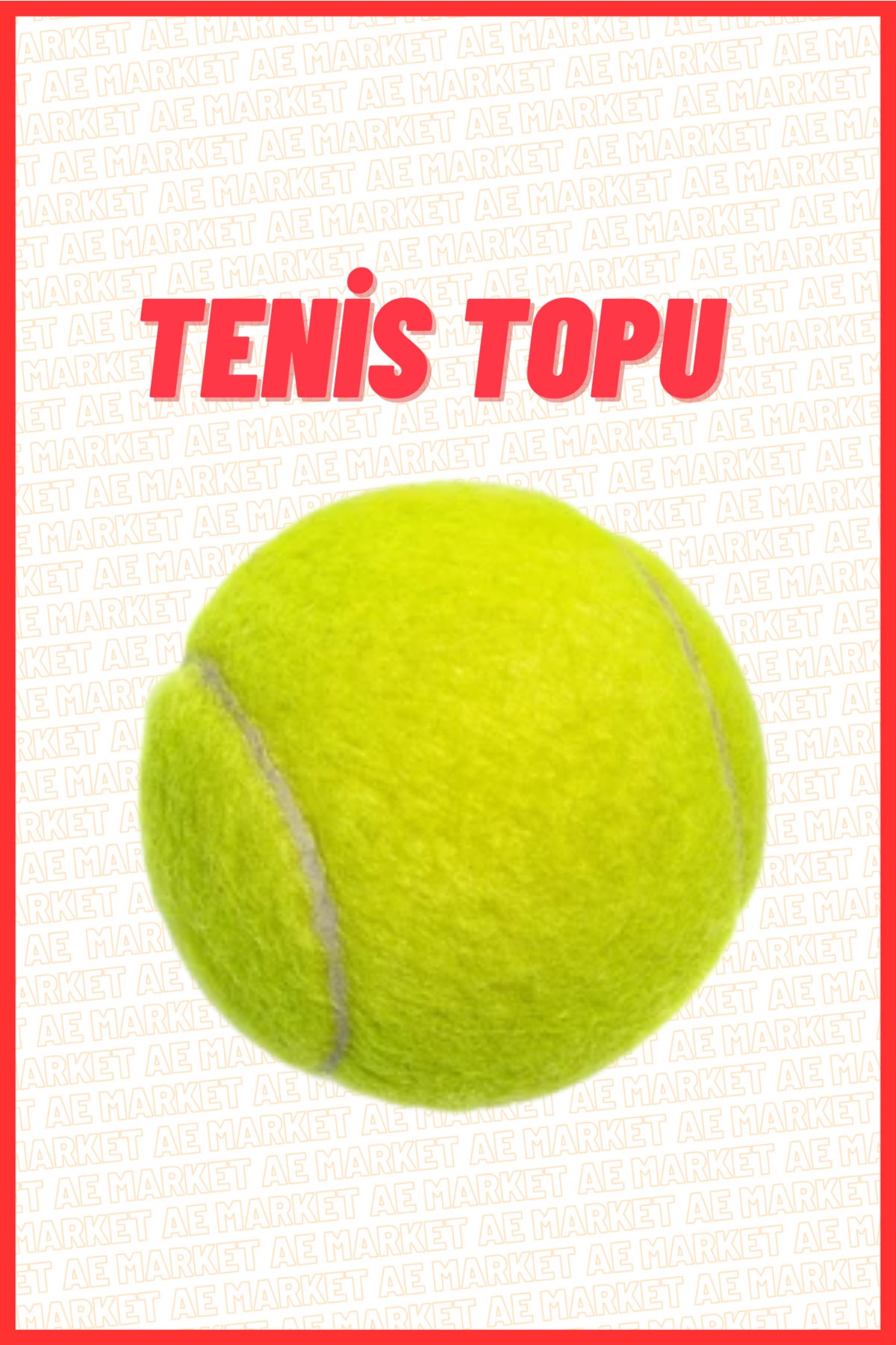 AE Market 1 Adet Sarı Tenis Topu Antrenman Tenis Topu - Tennis Ball Tenis Topu - Fiyatı, Yorumları